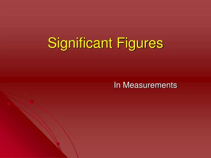 PPT - Significant Figures PowerPoint Presentation, free download - ID ...
