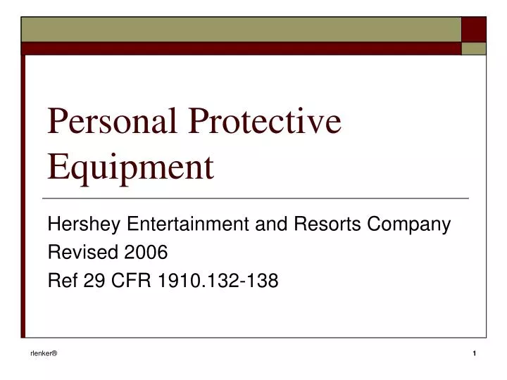 PPT - Personal Protective Equipment PowerPoint Presentation, free ...