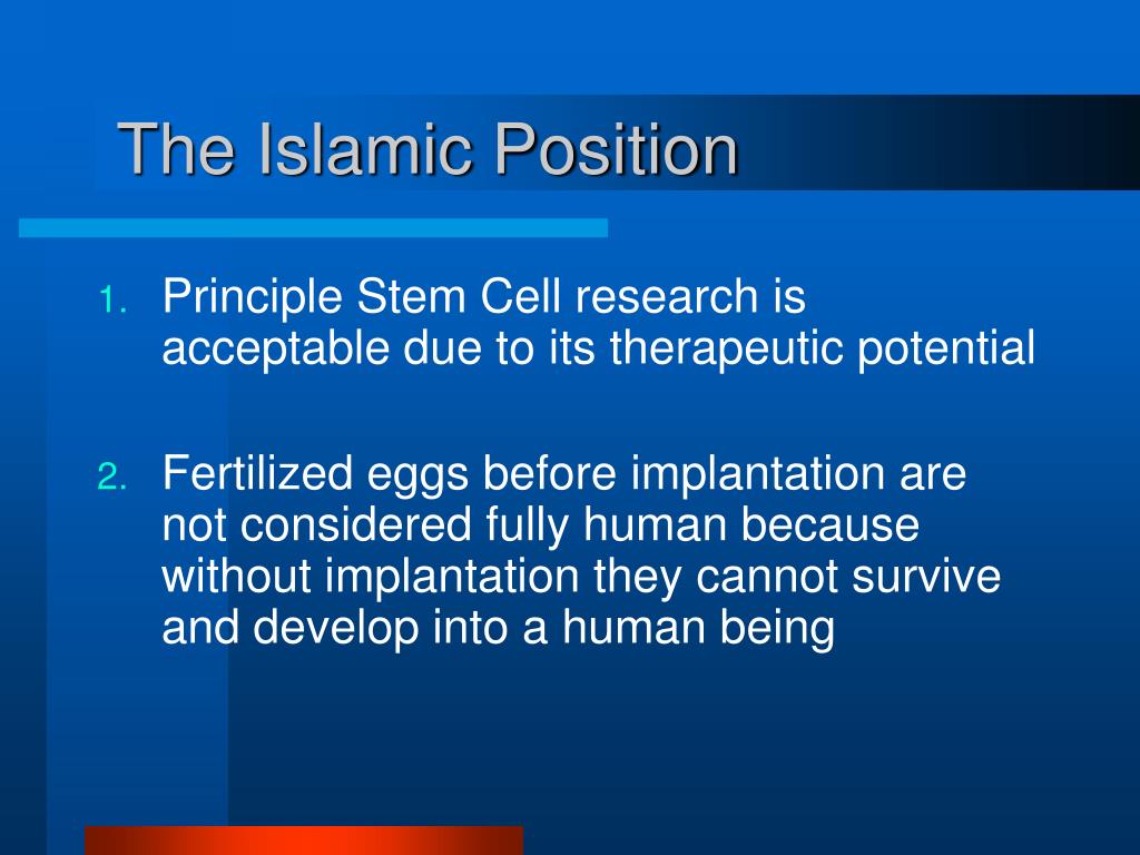 PPT - Cellular Donation and Stem Cell Research in the Islamic Countries ...