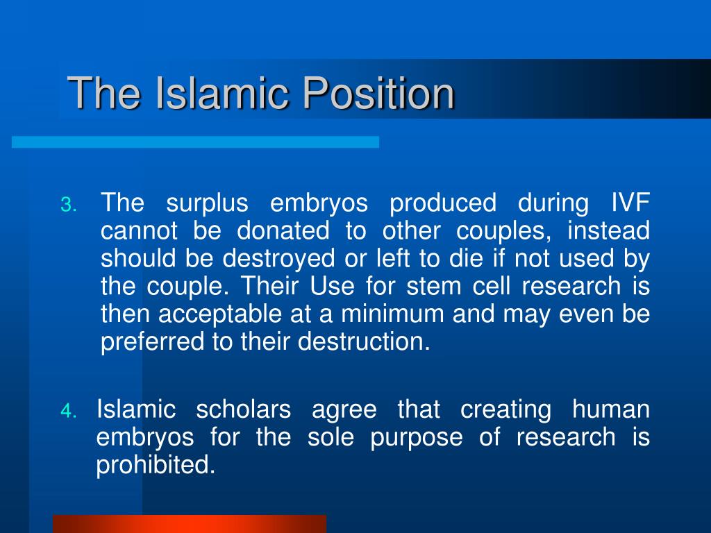 PPT - Cellular Donation and Stem Cell Research in the Islamic Countries ...