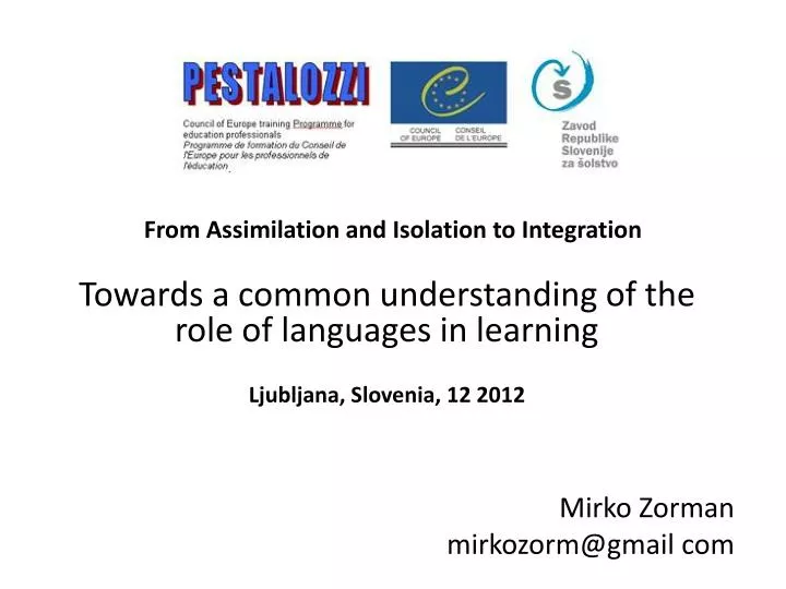 PPT - From Assimilation and Isolation to Integration PowerPoint ...