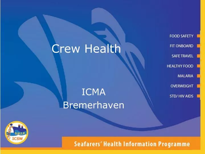 PPT - Crew Health PowerPoint Presentation, free download - ID:6521740
