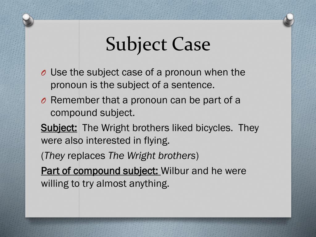 PPT - Subject Pronouns PowerPoint Presentation, free download - ID:6522829
