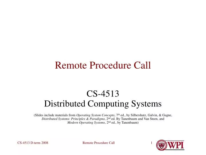 PPT - Remote Procedure Call PowerPoint Presentation, free download - ID ...