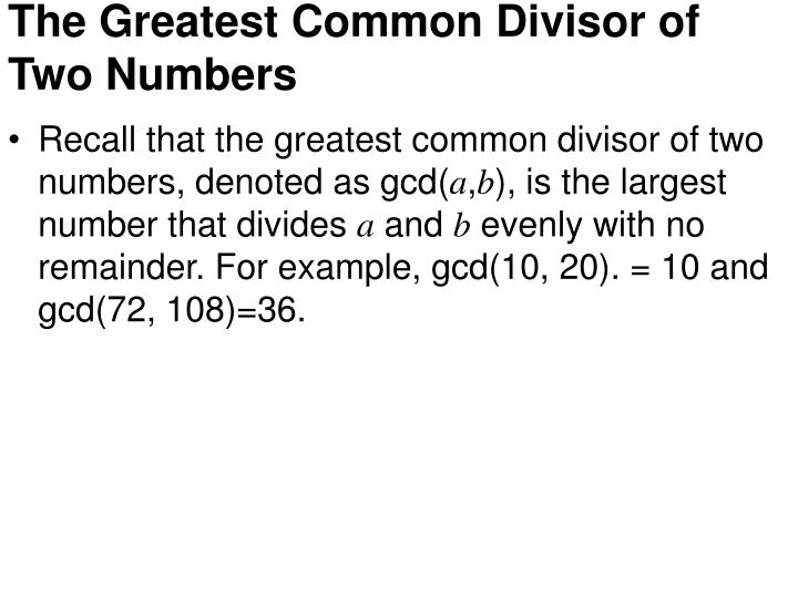 Ppt Section 41 Primes Factorization And The Euclidean Algorithm Powerpoint Presentation 9743