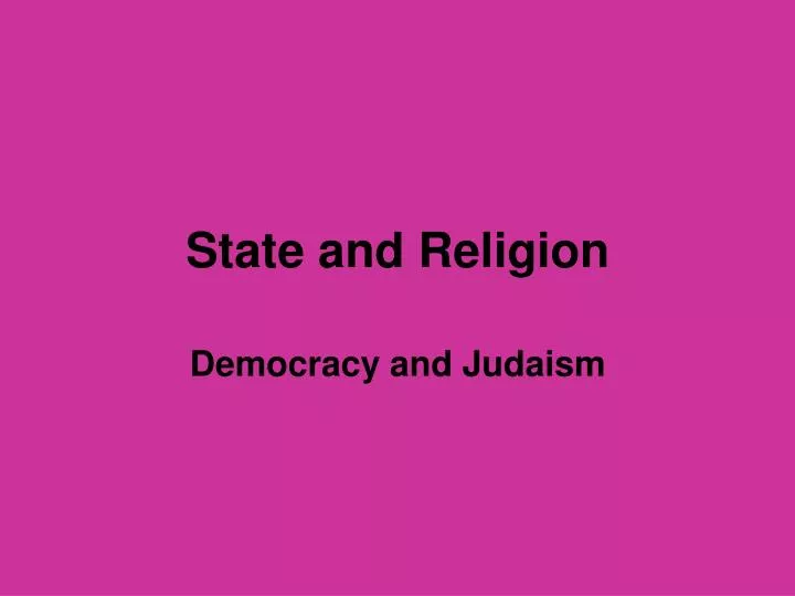 PPT - State and Religion PowerPoint Presentation, free download - ID ...