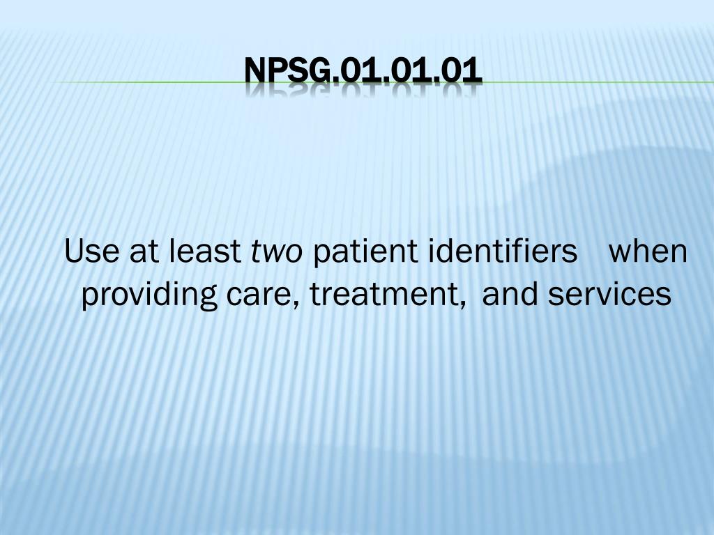 PPT - 2013 Hospital National Patient Safety Goals PowerPoint ...