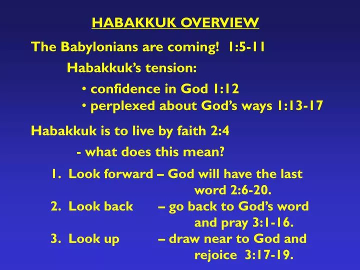 PPT - HABAKKUK OVERVIEW PowerPoint Presentation, free download - ID:6525031