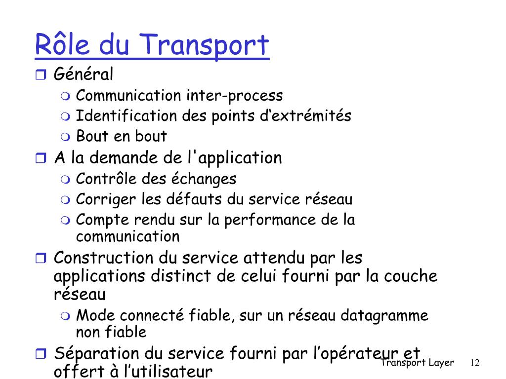 PPT - les protocoles de transport TCP et UDP PowerPoint Presentation ... PPT - les protocoles de transport TCP et UDP PowerPoint Presentation ...
