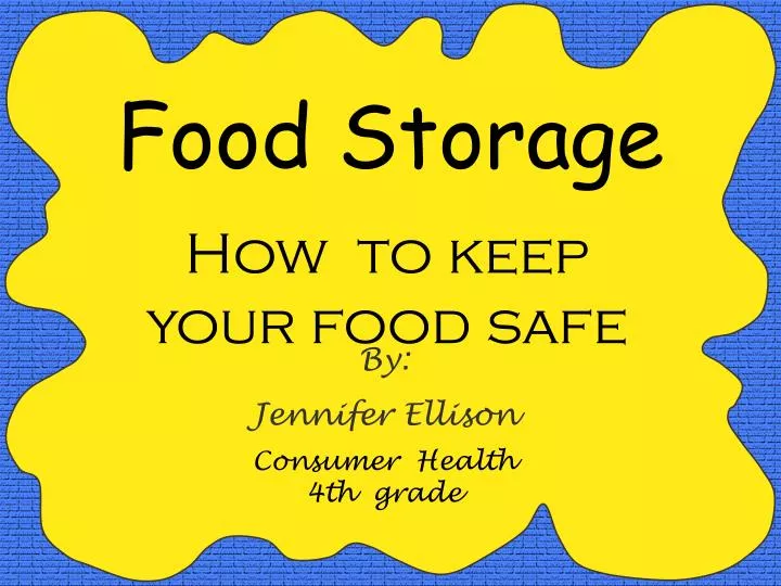 PPT - Food Storage PowerPoint Presentation, free download - ID:6526236