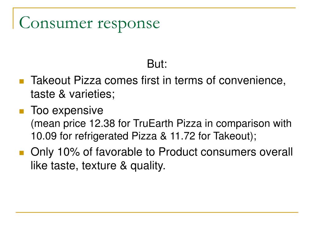 PPT - Strategic management: TruEarth Pizza PowerPoint Presentation ...