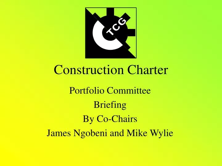 PPT - Construction Charter PowerPoint Presentation, free download - ID ...