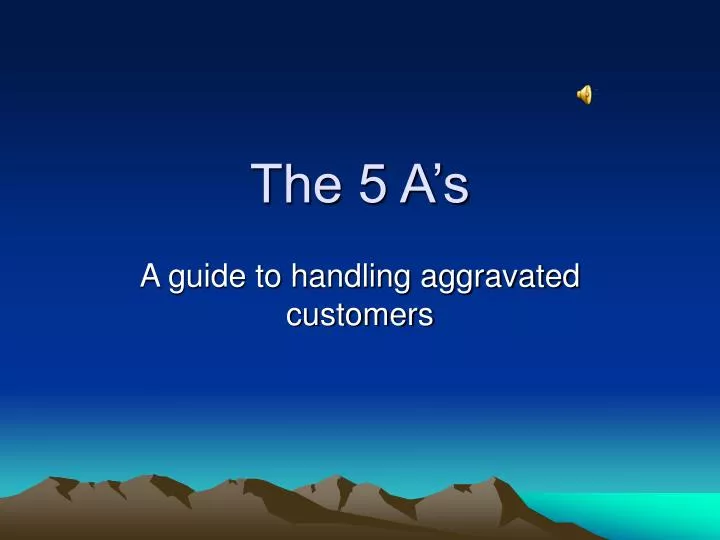 PPT - The 5 A’s PowerPoint Presentation, free download - ID:6527651