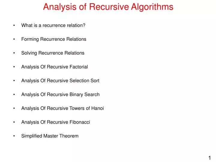 PPT - Analysis of Recursive Algorithms PowerPoint Presentation, free ... PPT - Analysis of Recursive Algorithms PowerPoint Presentation, free ...