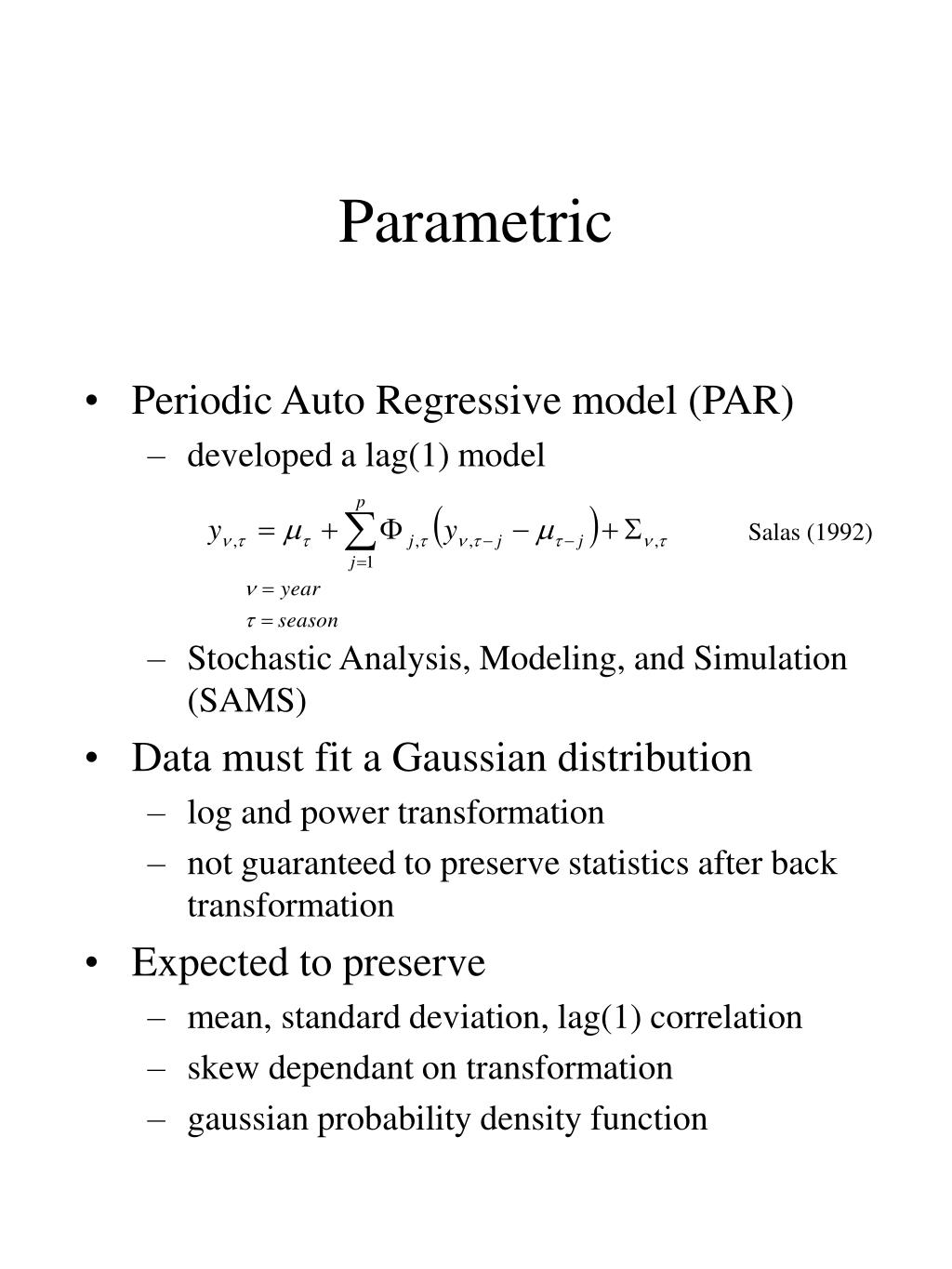 PPT - Comparison of natural streamflows generated from a parametric and ... PPT - Comparison of natural streamflows generated from a parametric and ...