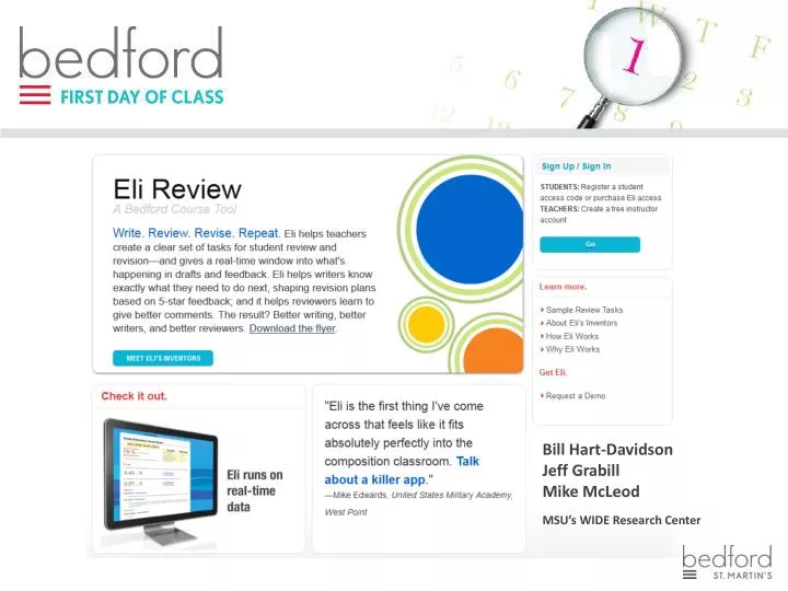 PPT - Bill Hart-Davidson Jeff Grabill Mike McLeod MSU’s WIDE Research ...