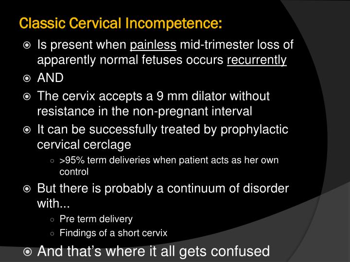 PPT - THE Incompetent Cervix Diagnosis & Management PowerPoint ...