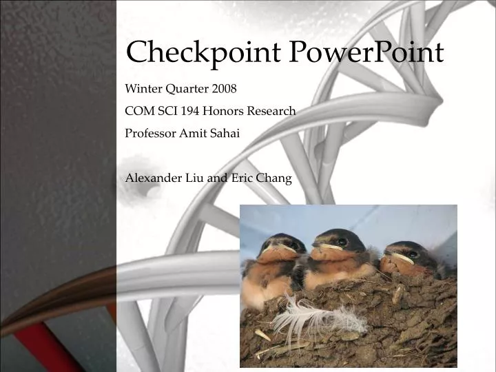 PPT - Checkpoint PowerPoint PowerPoint Presentation, free download - ID ...