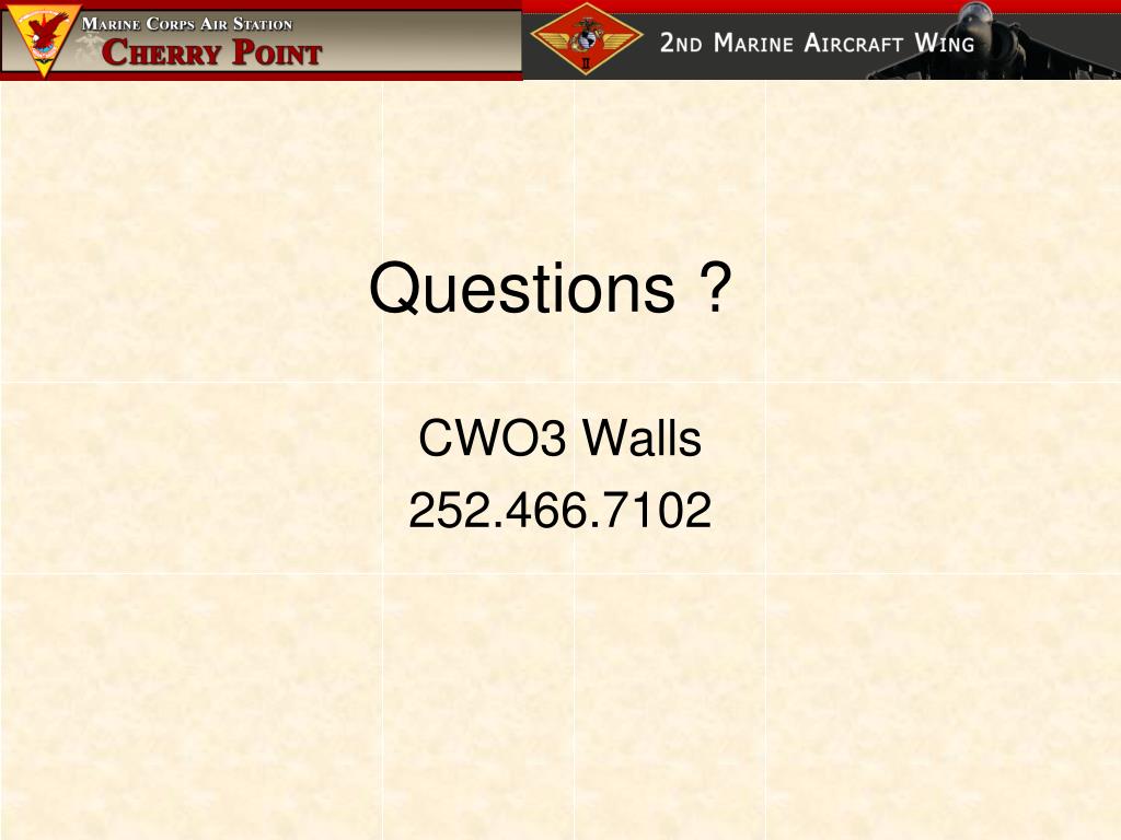 PPT - 6105 Counseling CWO3 Walls Joint Law Center, MCAS Cherry Point ...