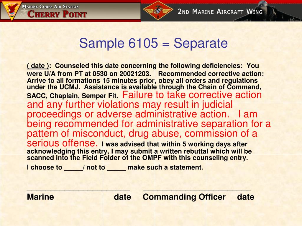 PPT - 6105 Counseling CWO3 Walls Joint Law Center, MCAS Cherry Point ...