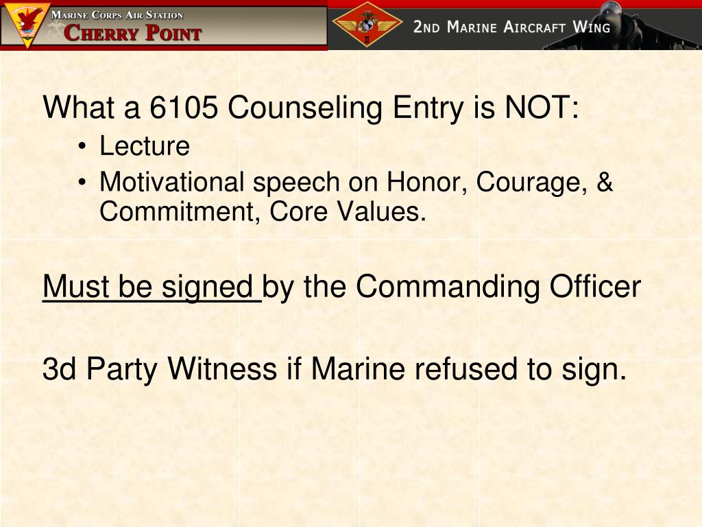 PPT - 6105 Counseling CWO3 Walls Joint Law Center, MCAS Cherry Point ...