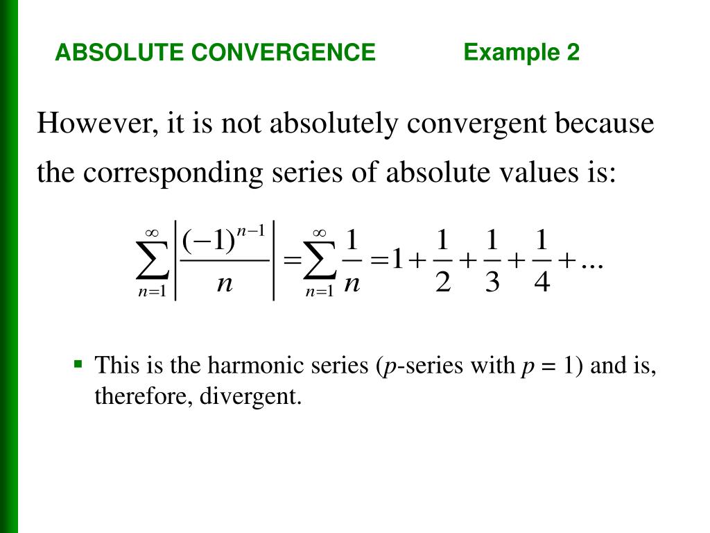 PPT - 11.6 Absolute Convergence and the Ratio and Root tests PowerPoint ... PPT - 11.6 Absolute Convergence and the Ratio and Root tests PowerPoint ...