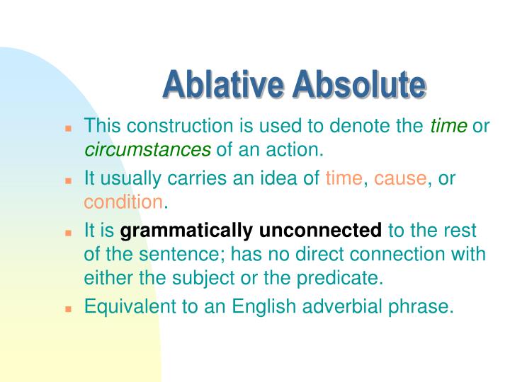 Absolute Examples For English
