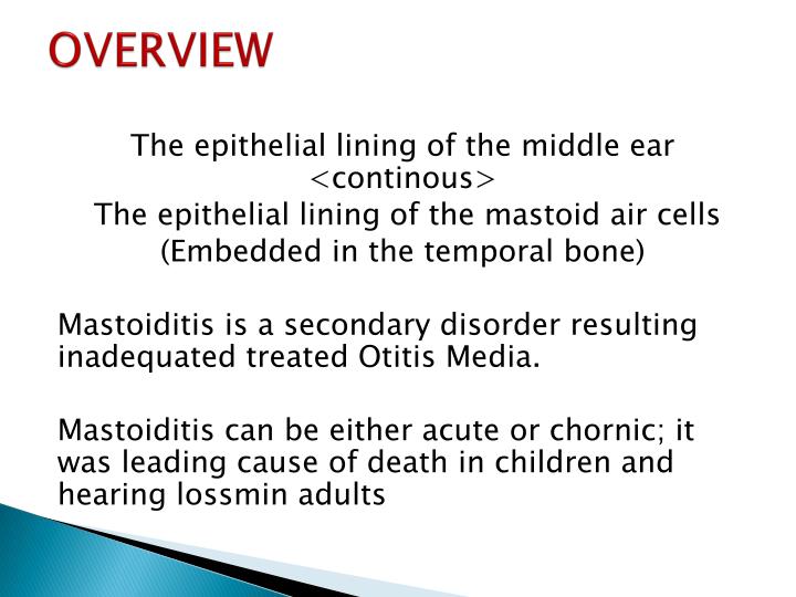 PPT - MASTOIDITIS PowerPoint Presentation - ID:6530683