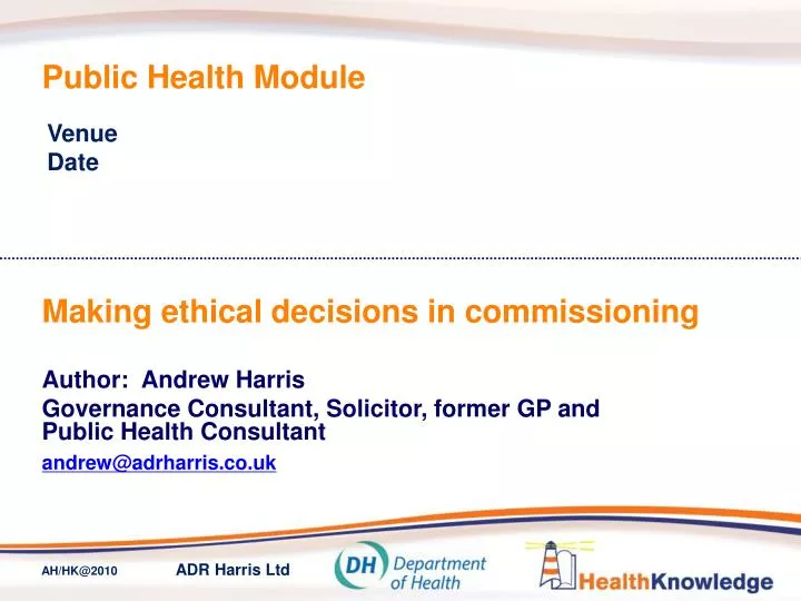 PPT - Public Health Module PowerPoint Presentation, free download - ID ...