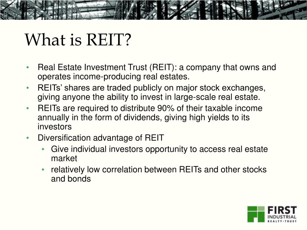 PPT - First Industrial Realty Trust PowerPoint Presentation, free ...
