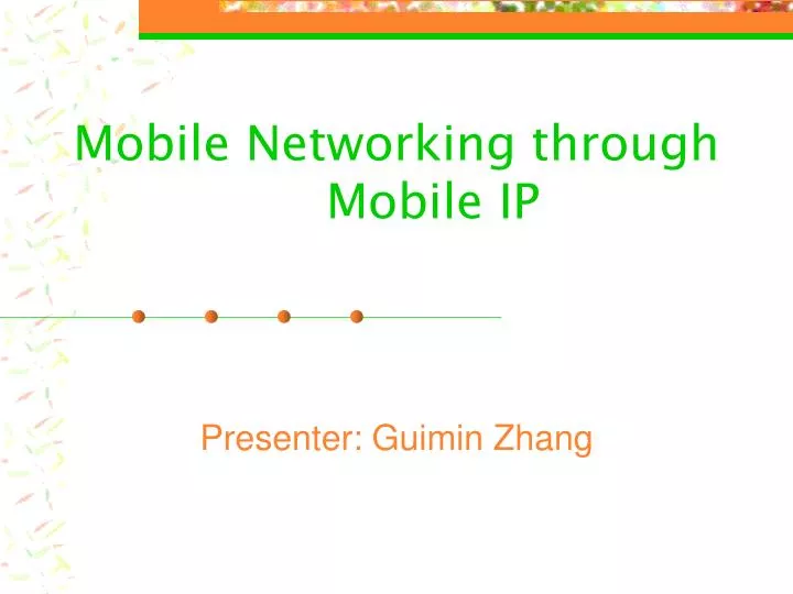 PPT - Mobile Networking through Mobile IP PowerPoint Presentation, free ...