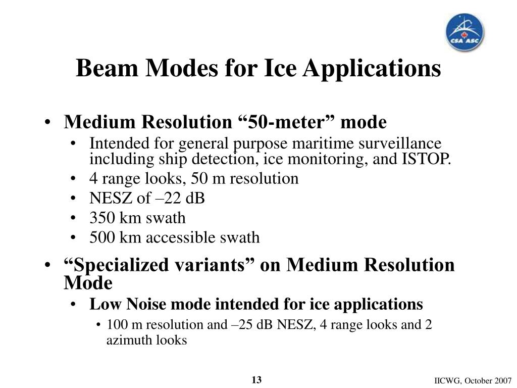 PPT - RCM Capabilities for Ice & Sea-Ice Applications IICWG … G. Séguin ...