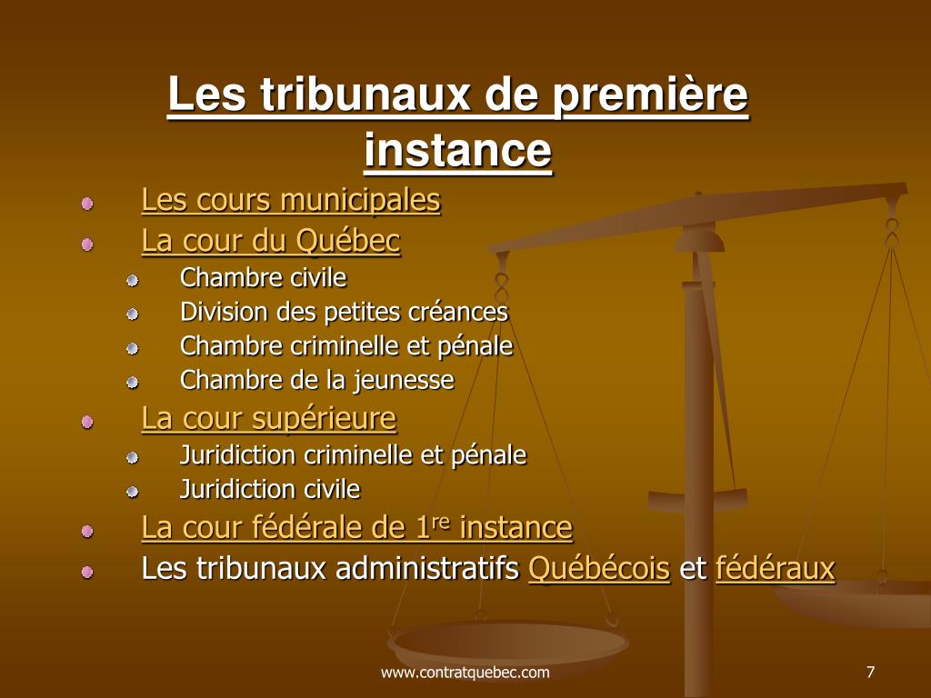 PPT - Les tribunaux au Québec PowerPoint Presentation, free download ...
