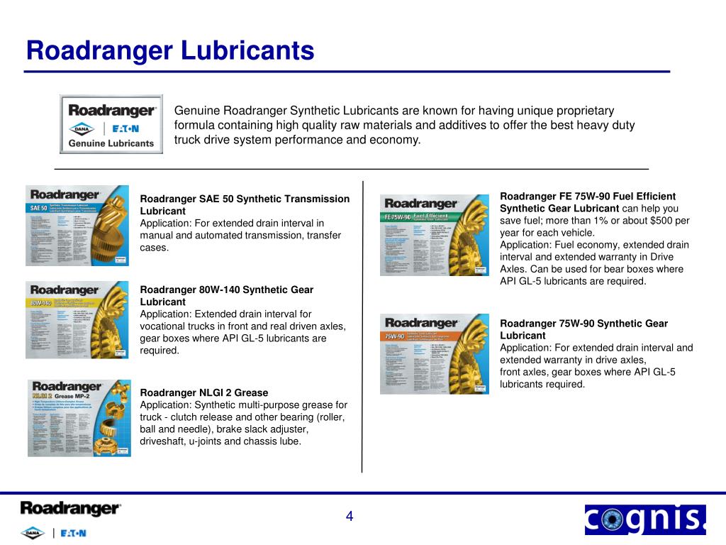 PPT - Roadranger Lubricants April 2010 PowerPoint Presentation, free ...