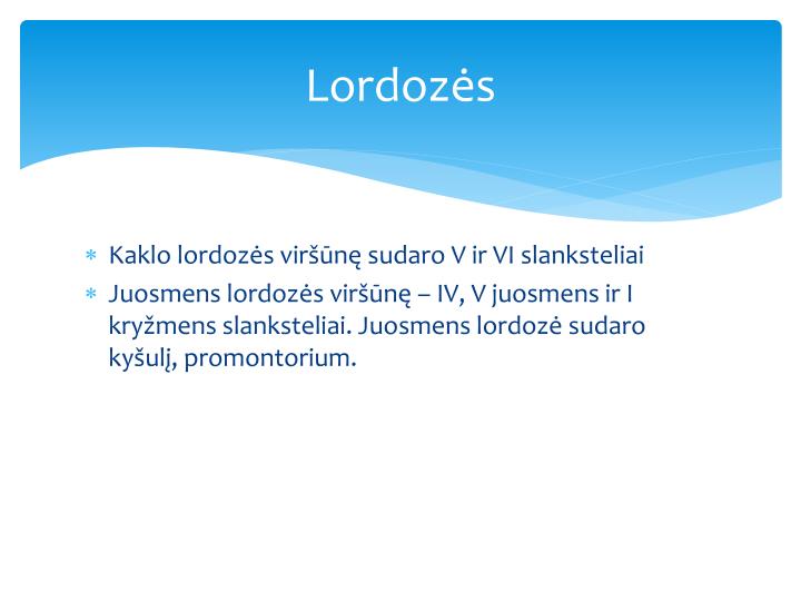 PPT - Stuburo linkiai (kifozės, lordozės, skoliozės) ir jų reikšmė ...