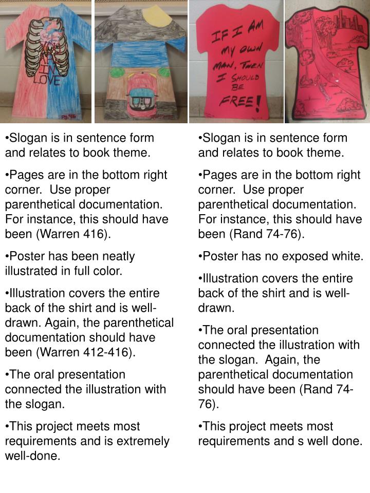 PPT - Slogan is in sentence form and relates to book theme. PowerPoint ...