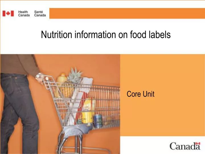 PPT - Nutrition information on food labels PowerPoint Presentation ...