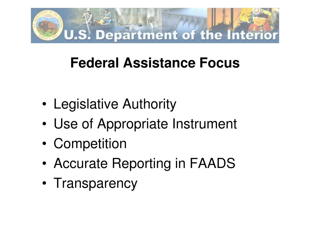 PPT - FEDERAL FINANCIAL ASSISTANCE Debra Sonderman Senior Procurement ...
