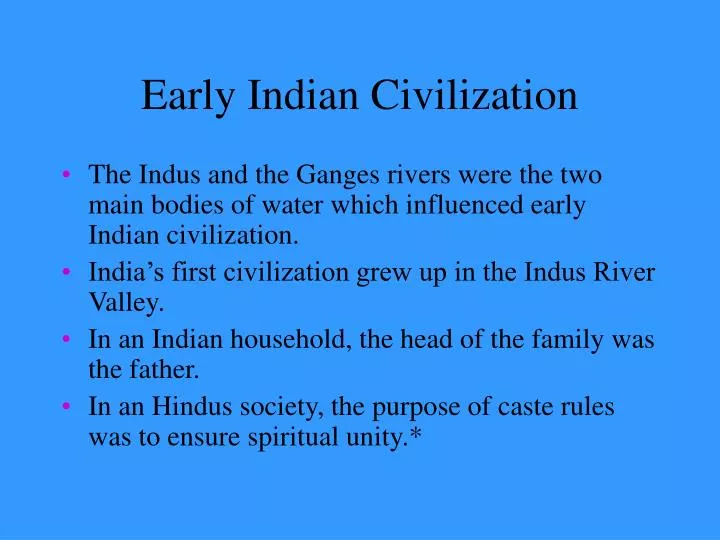 PPT - Early Indian Civilization PowerPoint Presentation, free download ...