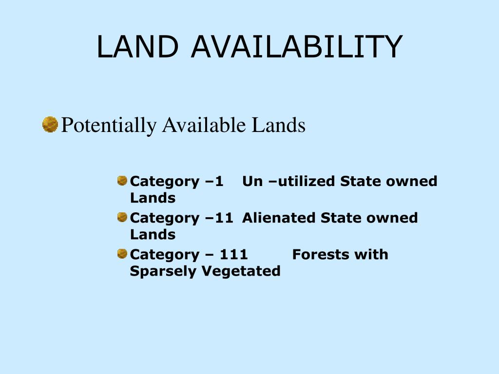 PPT - LAND AVAILABILITY AND SUITABILITY FOR FUEL WOOD PRODUCTION IN SRI ...