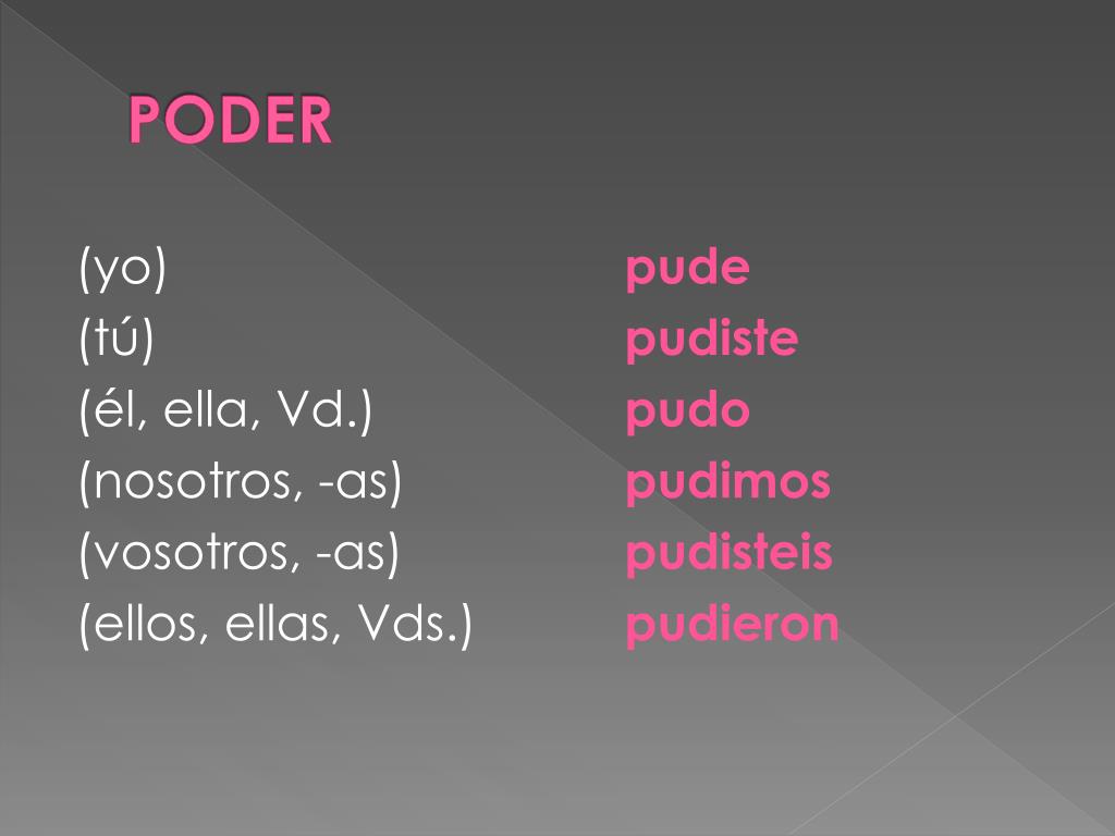 PPT - Pretérito Indefinido Verbos irregulares I PowerPoint Presentation ...