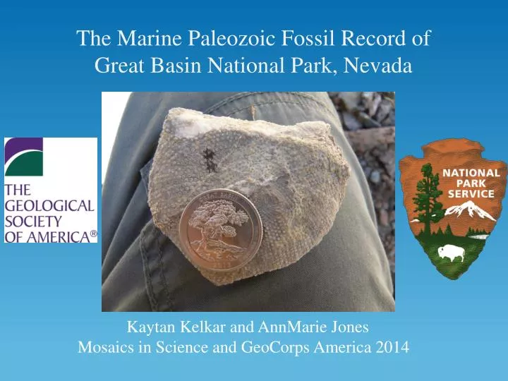 PPT - The Marine Paleozoic Fossil Record of Great Basin National Park ...