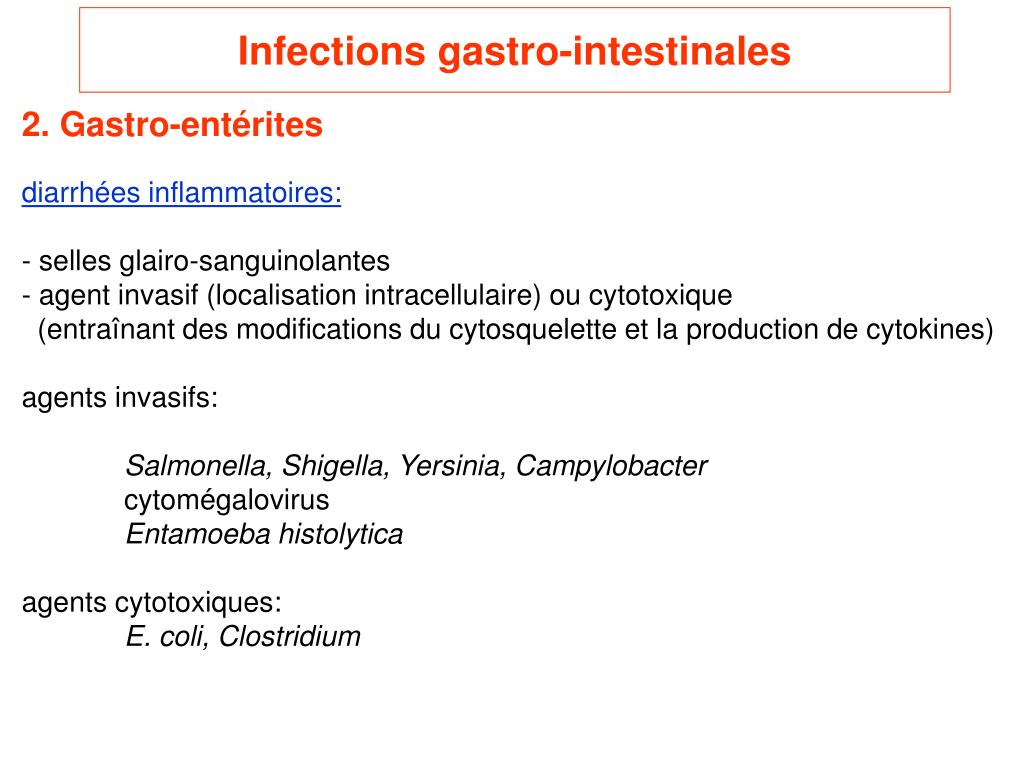 PPT - Infections gastro-intestinales PowerPoint Presentation, free ...