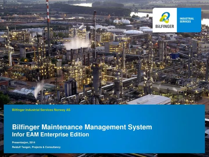 PPT - Bilfinger Maintenance Management System Infor EAM Enterprise ...