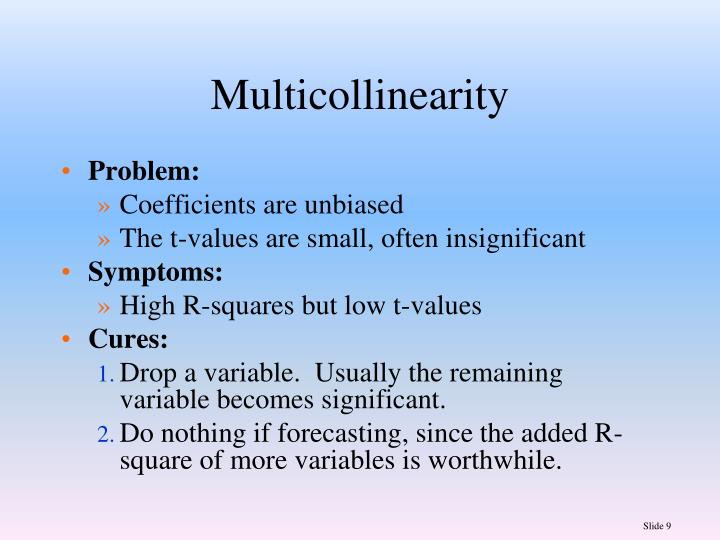 PPT - Problems in Applying the Linear Regression Model PowerPoint ...
