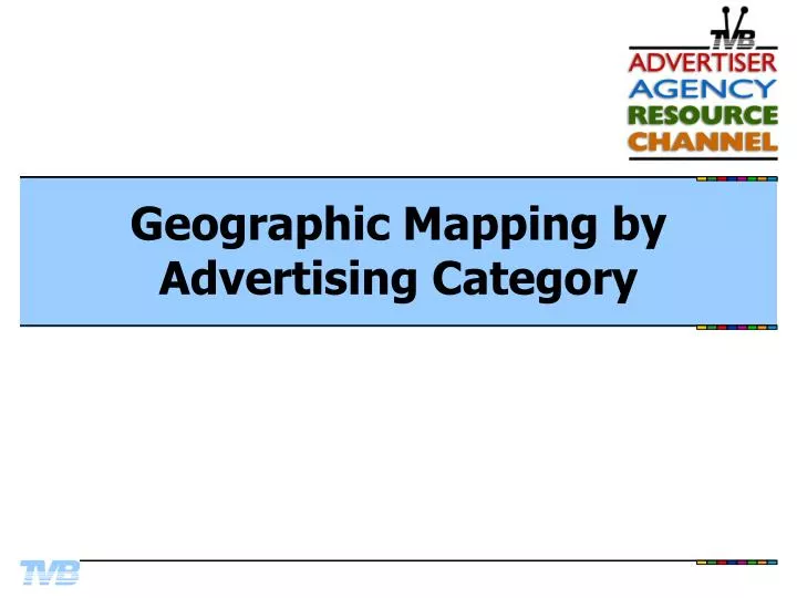 PPT - Geographic Mapping by Advertising Category PowerPoint ...