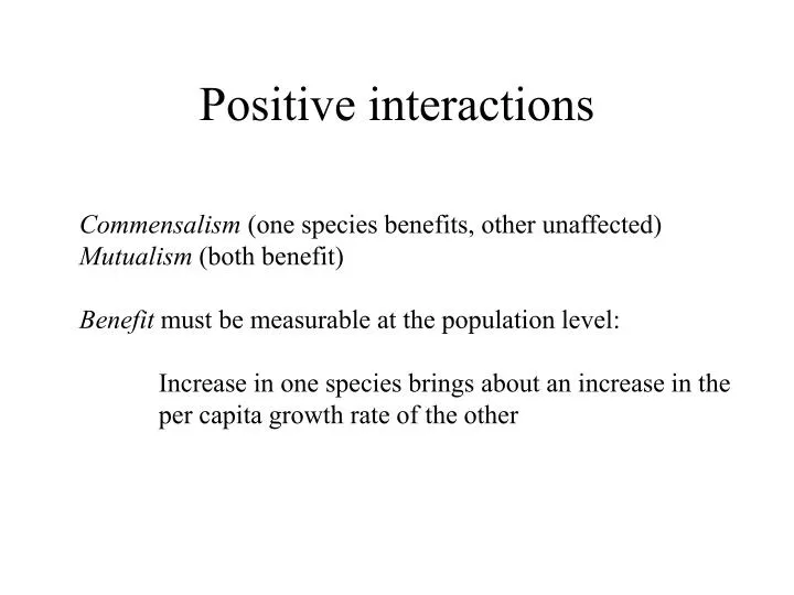 PPT - Positive interactions PowerPoint Presentation, free download - ID ...