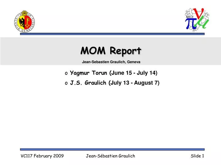 PPT - MOM Report PowerPoint Presentation, free download - ID:6540093