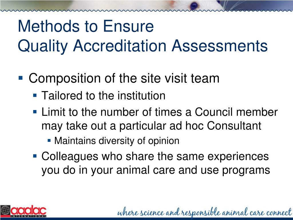 PPT - Benchmarking Practices in Animal Care Accreditation PowerPoint ...