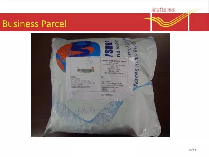 PPT - Business Parcel PowerPoint Presentation, free download - ID:6540966